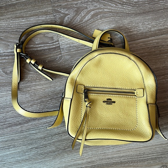 Coach | Bags | Coach Mini Backpack Yellow | Poshmark